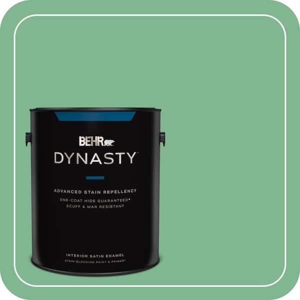 BEHR DYNASTY 1 gal. #BIC-40 Veiled Chameleon Satin Enamel Interior ...