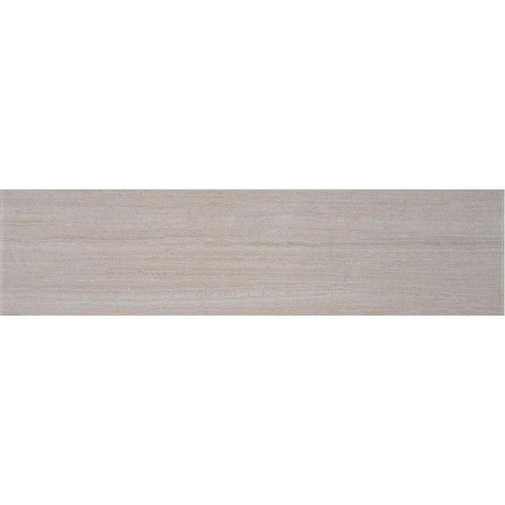 MSI Classico Blanco 6 in. x 24 in. Glazed Porcelain Floor and Wall Tile ...