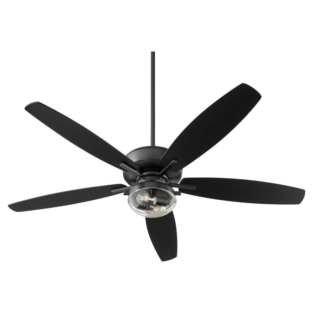 quorum BREEZE 60 in. 2-Light 9-Watt Medium Base 5-Blade Fan Wet Listed ...