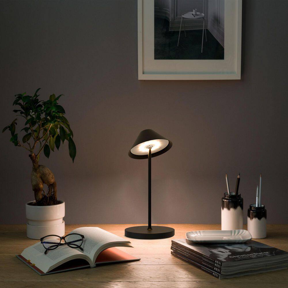 Have a question about Netin 16" Black Modern Table Lamps Cordless Smart ...