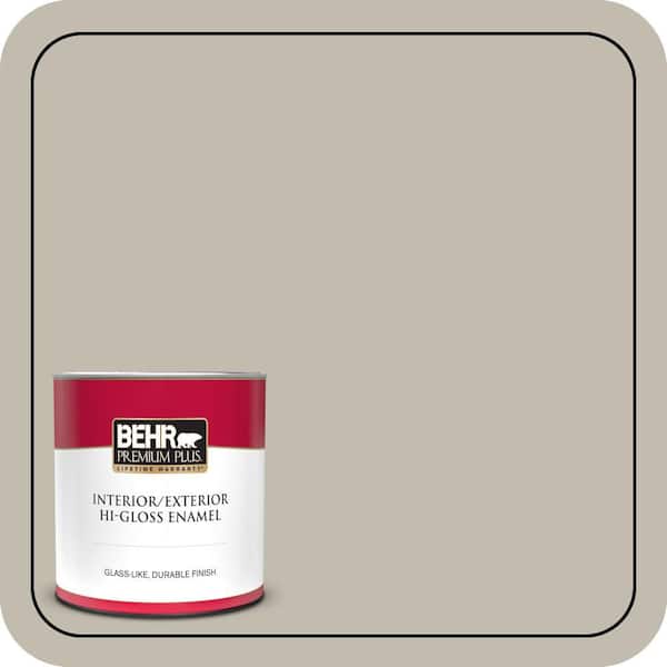 BEHR PREMIUM PLUS 1 qt. #ECC-46-1 Sierra Madre Hi-Gloss Enamel Interior ...