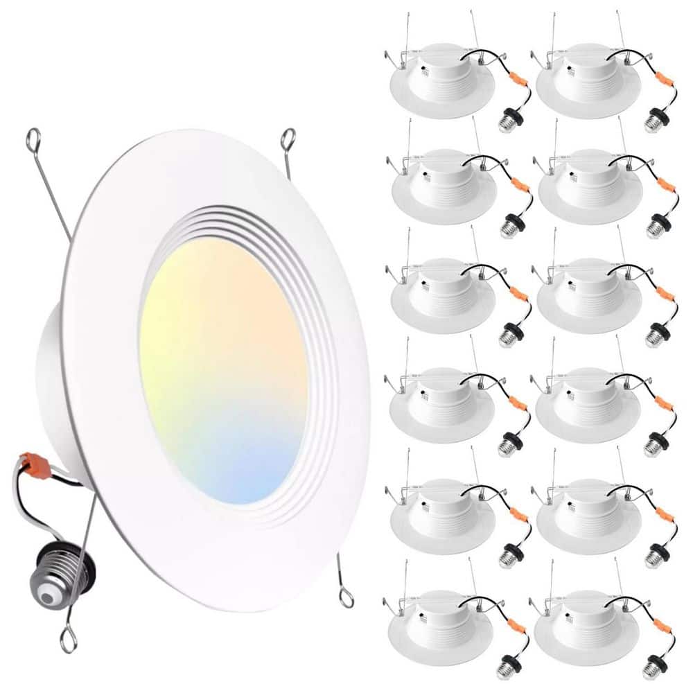 KOAOEIRS 6 in. 5CCT Selectable 2700K-5000K Retrofit Recessed Light ...