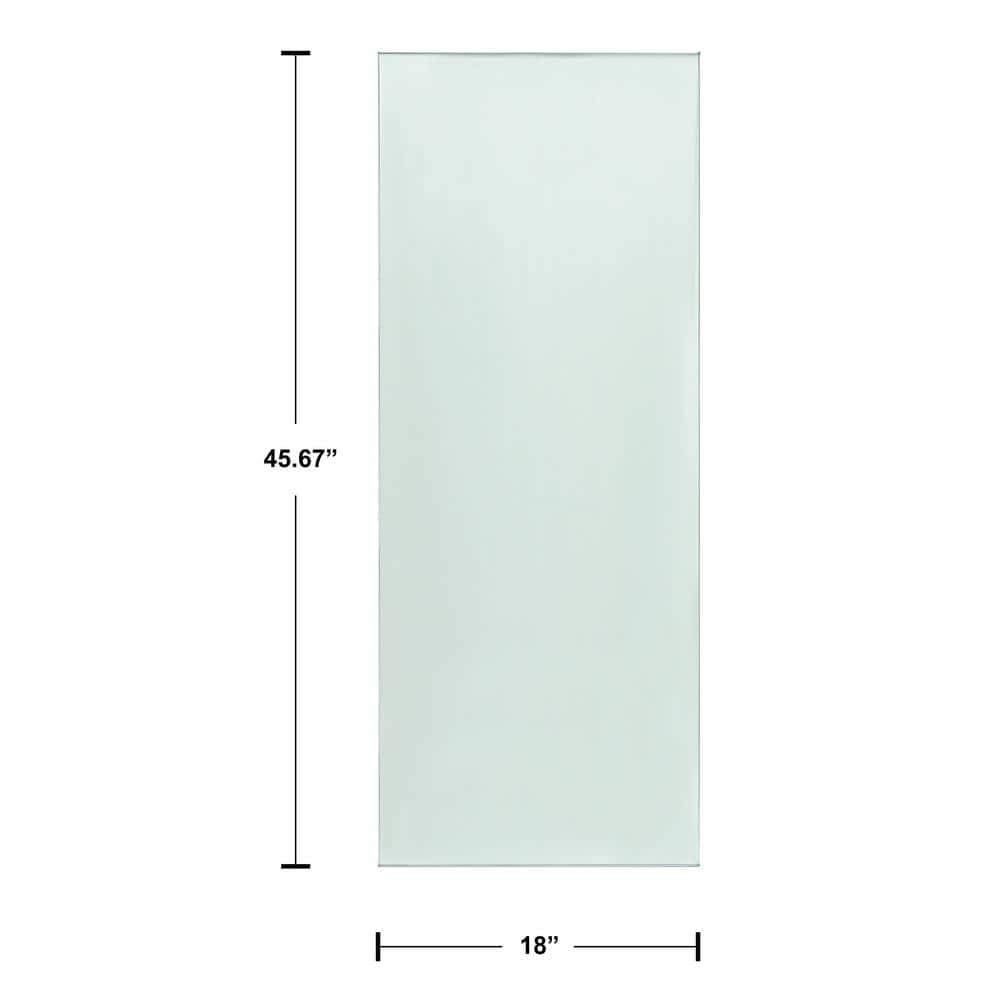 CREATIVE SURFACES 48 in. x 18 in. x 0.53 in. Laminated Tempered Glass ...