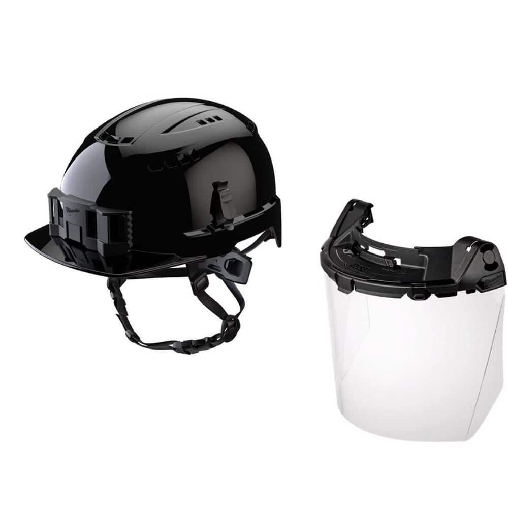 Milwaukee BOLT Black Type 2 Class C Front Brim Vented Safety Helmet ...