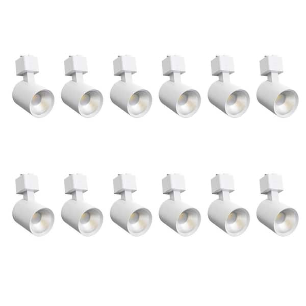 FLSNT J-Type Track Head, White, Integrated LED Fixed Track Lighting ...