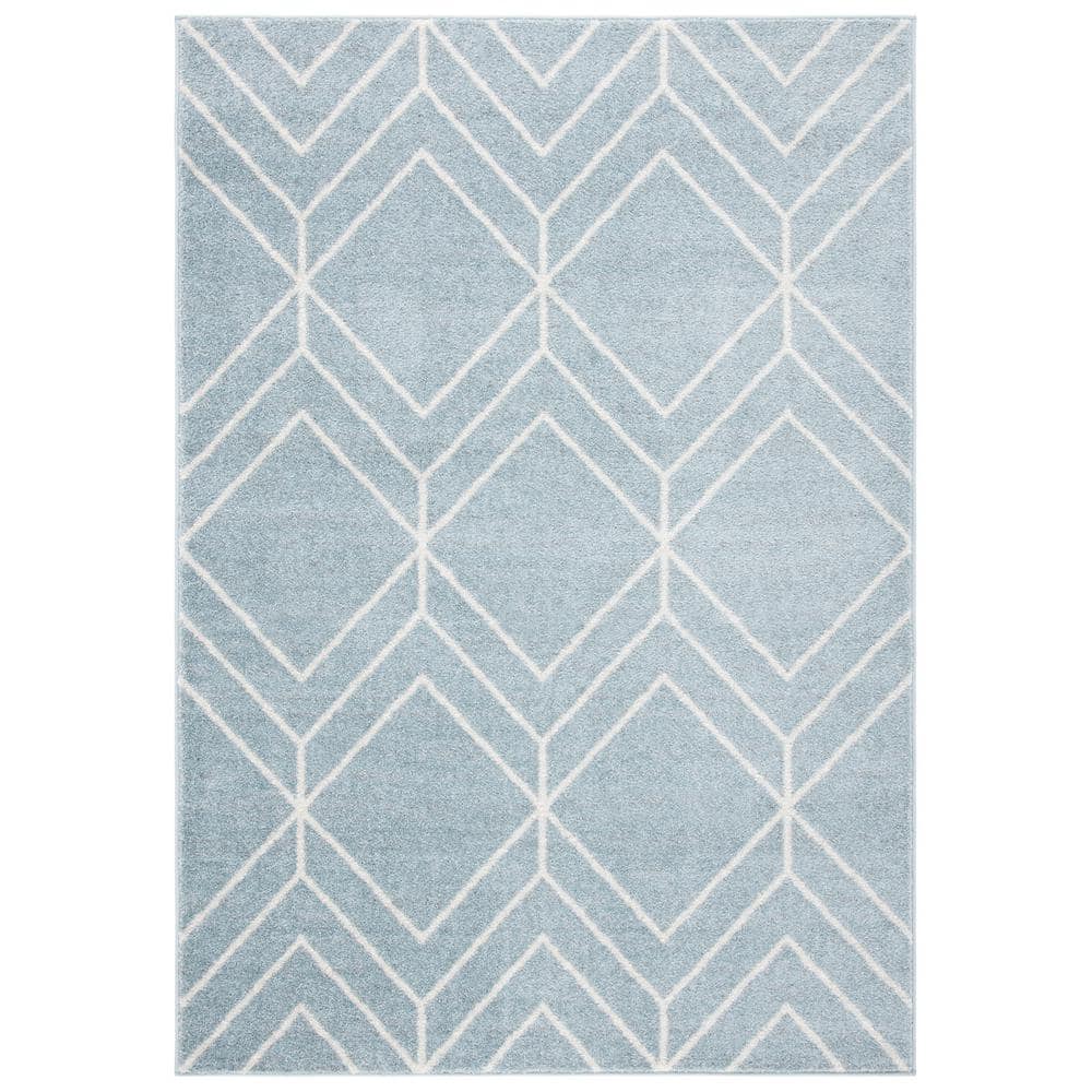 SAFAVIEH Adirondack Blue/Ivory 3 ft. x 4 ft. Diamond Area Rug ADR241M ...