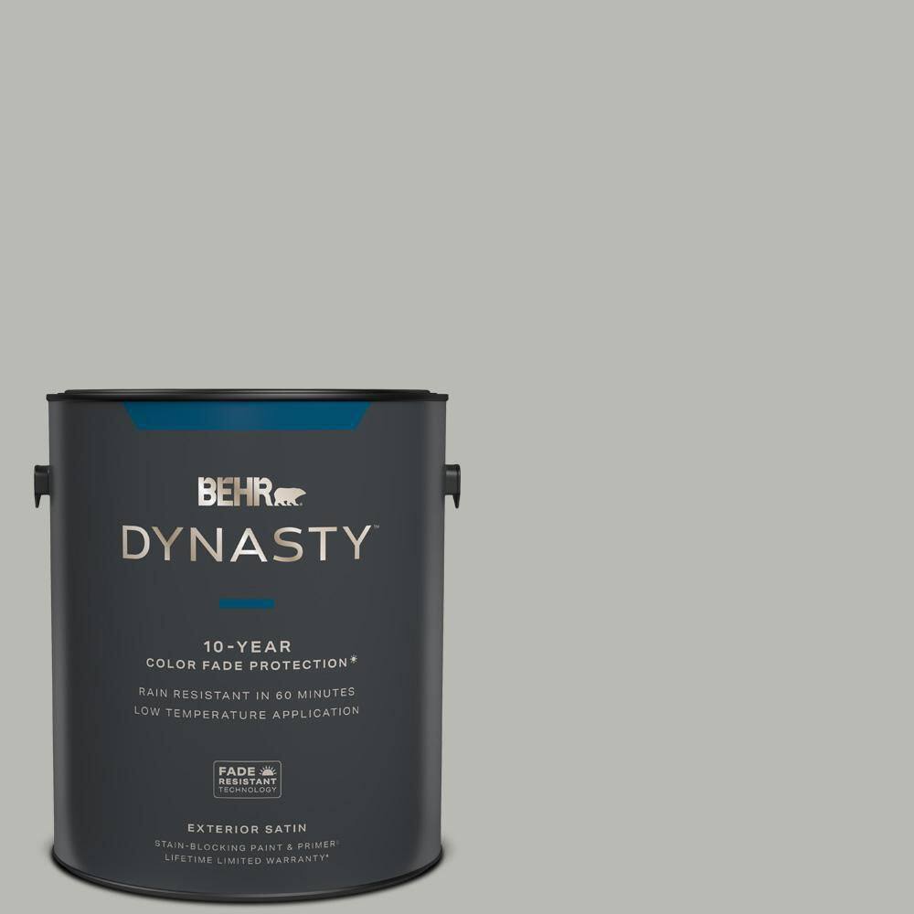 BEHR DYNASTY 1 gal. #PPU18-11 Classic Silver Satin Enamel Exterior ...