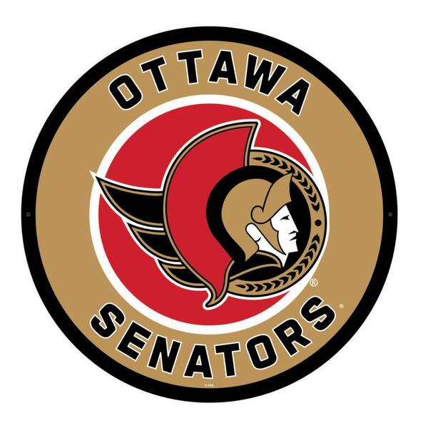 Evergreen Ottawa Senators Round 23 in. Plug-in LED Lighted Sign ...
