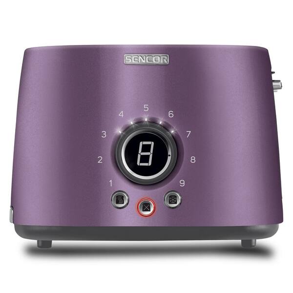 Sencor 2-Slice Purple Long Slot Toaster with Rack STS6053VT - The Home ...