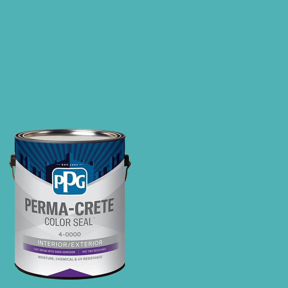 Perma-Crete Color Seal 1 gal. PPG1234-5 Biscay Bay Satin Interior ...