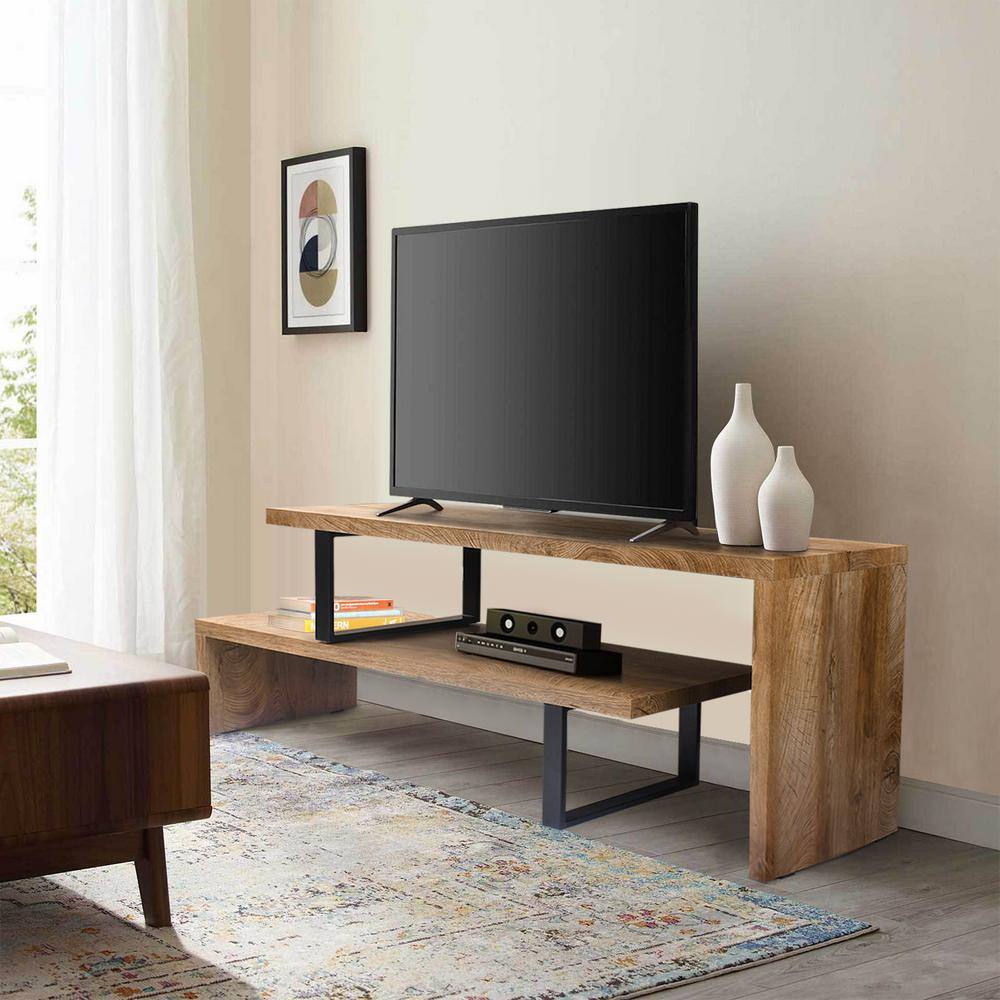 LAOTIES TV Stand for TV up to 88 in. CONSTANCE-TV - The Home Depot