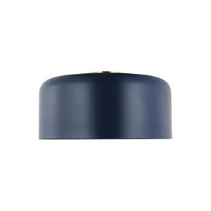 JONATHAN Y Camila 14 in. 1-Light Navy/White Classic Industrial Indoor ...