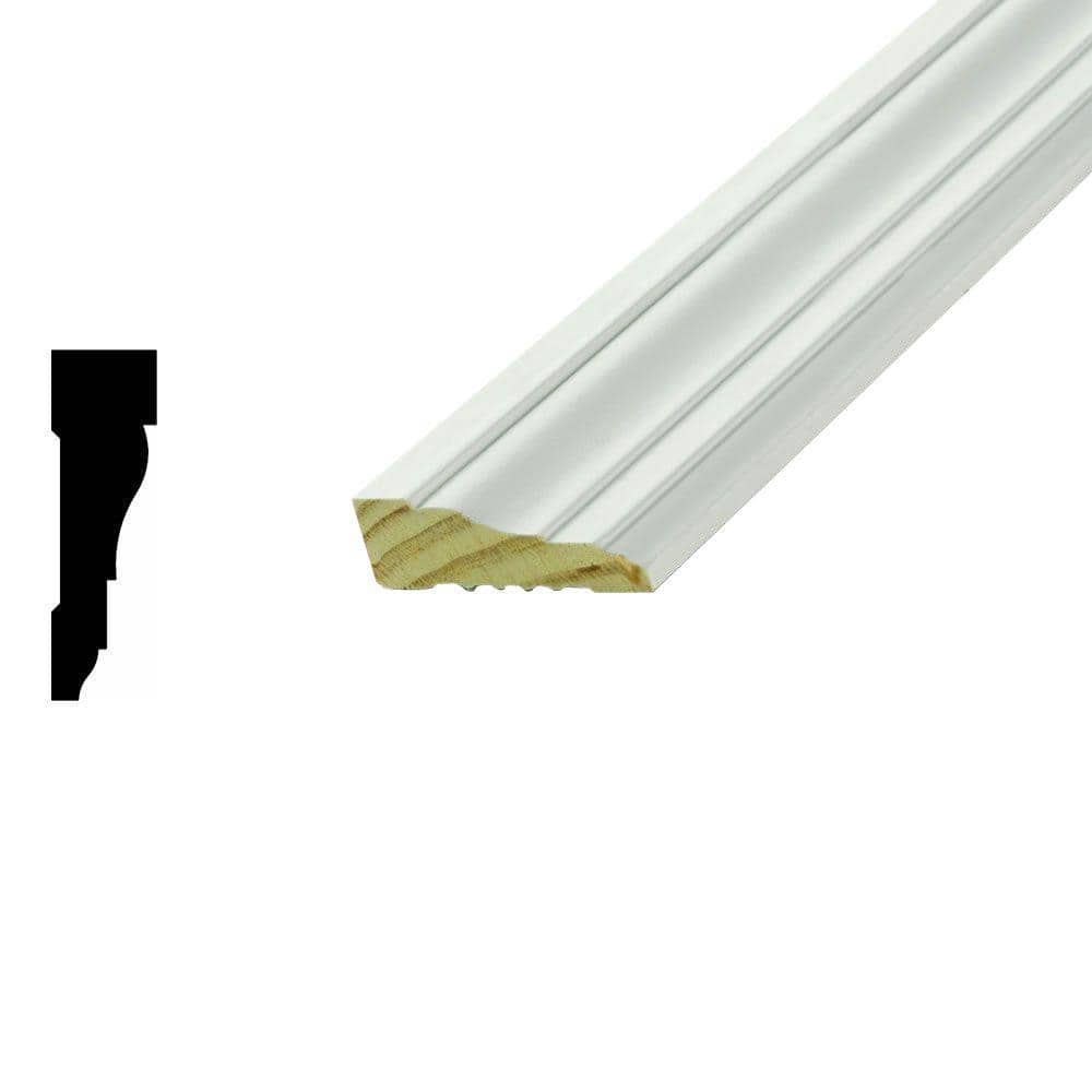 American Wood Moulding WM366 11/16 in. x 2-1/4 in. x 84 in. Primed ...