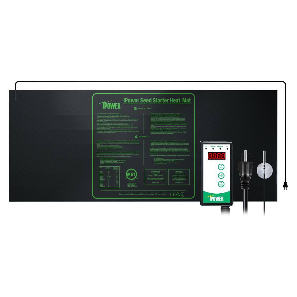 iPower 40-Degrees-108-Degrees Fahrenheit Digital Heat Mat Thermostat ...