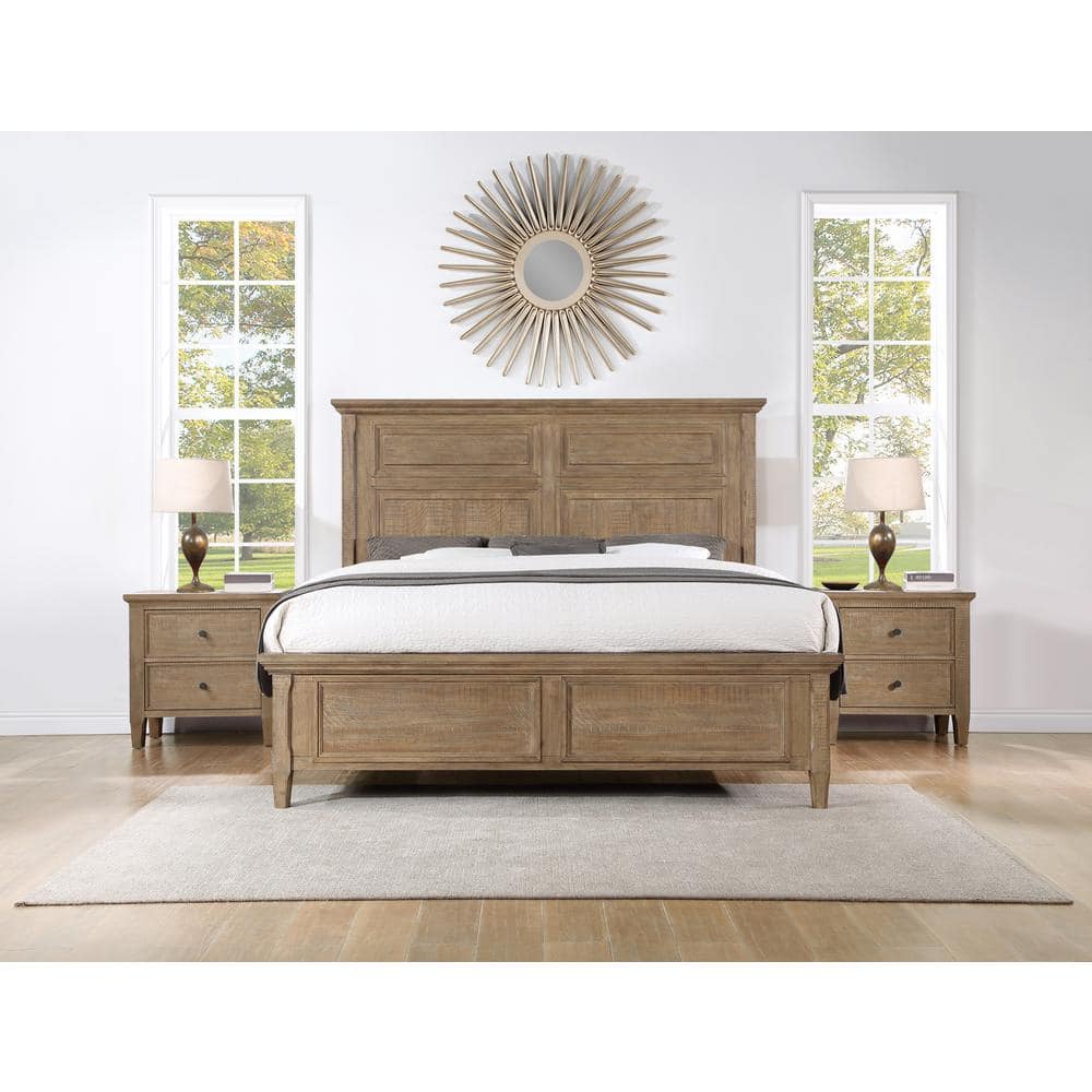 Steve Silver Riverdale Driftwood Brown Frame Queen Panel Bed RV900-QBED ...