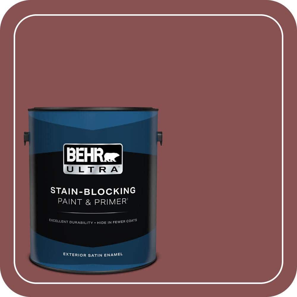 BEHR ULTRA 1 gal. #ECC-59-3 New Roof Satin Enamel Exterior Paint ...