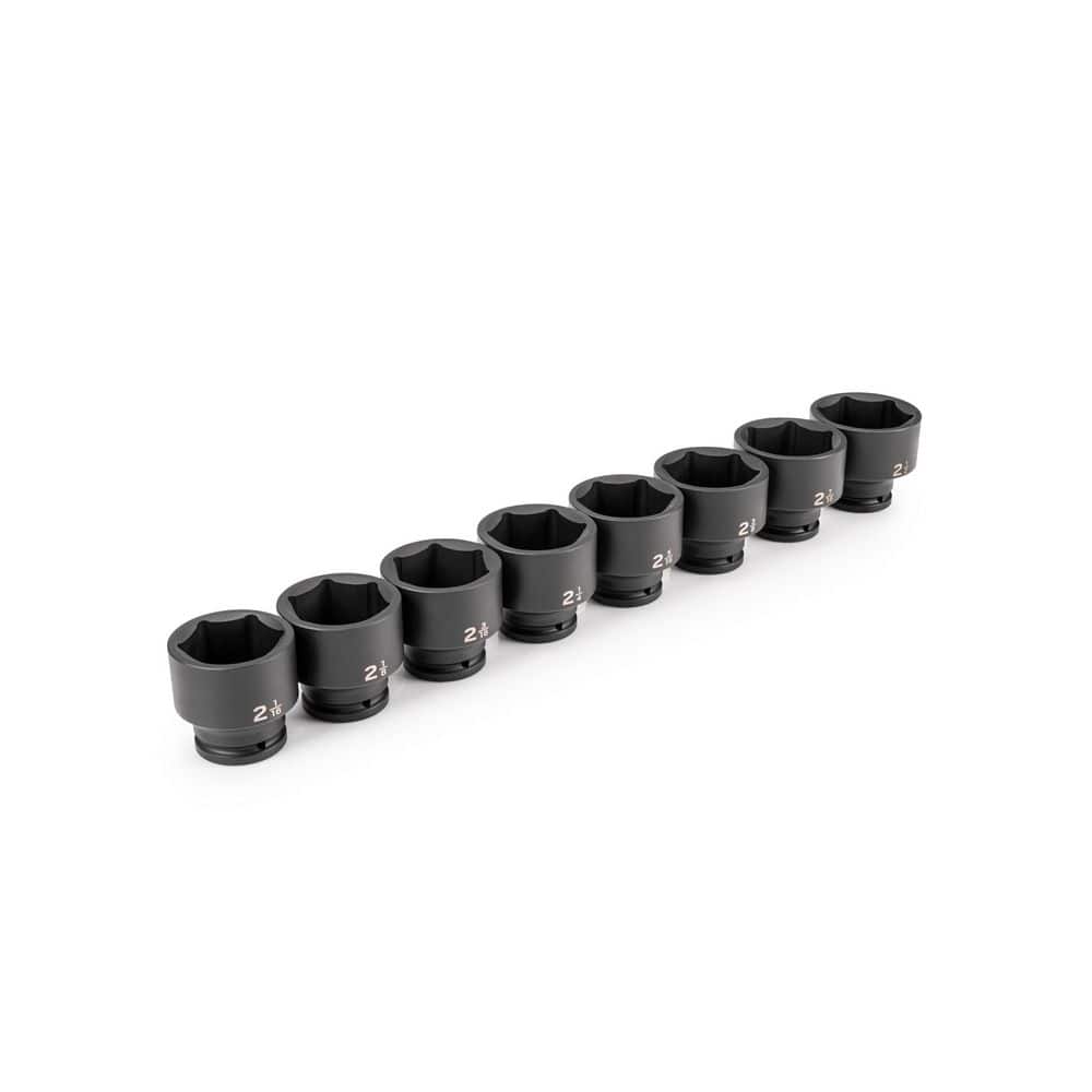 TEKTON 3/4 in. Drive 6-Point Impact Socket Set, 8-Piece (2-1/16-2-1/2 ...