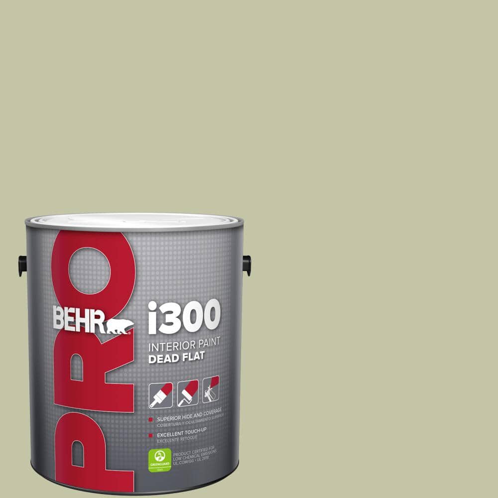 BEHR PRO 1 gal. #S360-3 Balance Green Dead Flat Interior Paint PR31001 ...