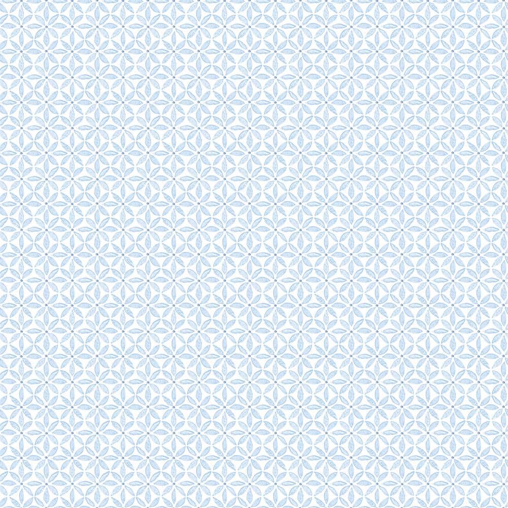 Chesapeake Jellia Blue Petal Geometric Wallpaper Sample 3122-10602SAM ...