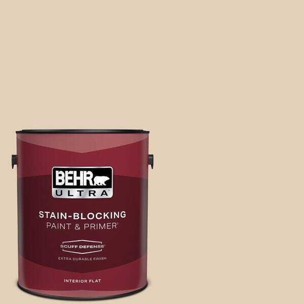 BEHR ULTRA 1 gal. #PWN-66 Toasted Cashew Extra Durable Flat Interior ...