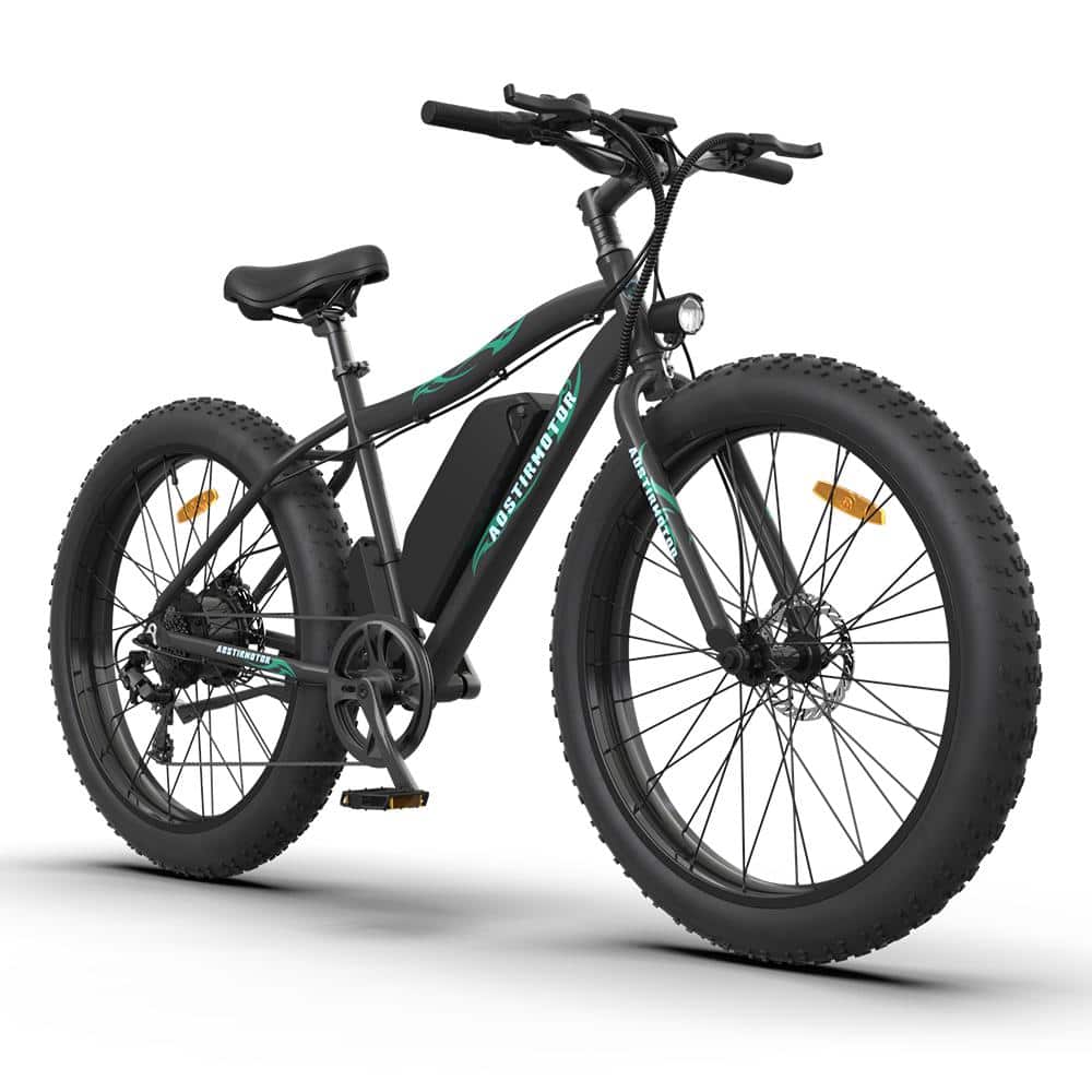 Wildaven 26 in. Electric Bicycle for Adults, 50-Watt Powerful Motor, 3 ...