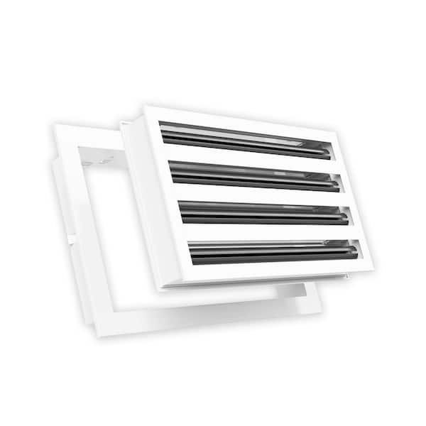 QuietCool 10 in. x 6 in. Aluminum Wall/Ceiling Linear Slot Diffuser in ...