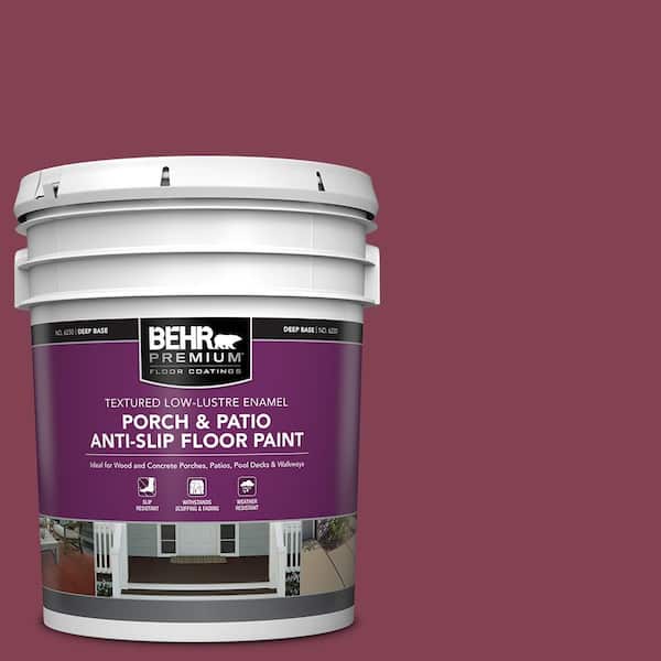 BEHR PREMIUM 5 gal. #M130-7 Sugar Beet Textured Low-Lustre Enamel ...