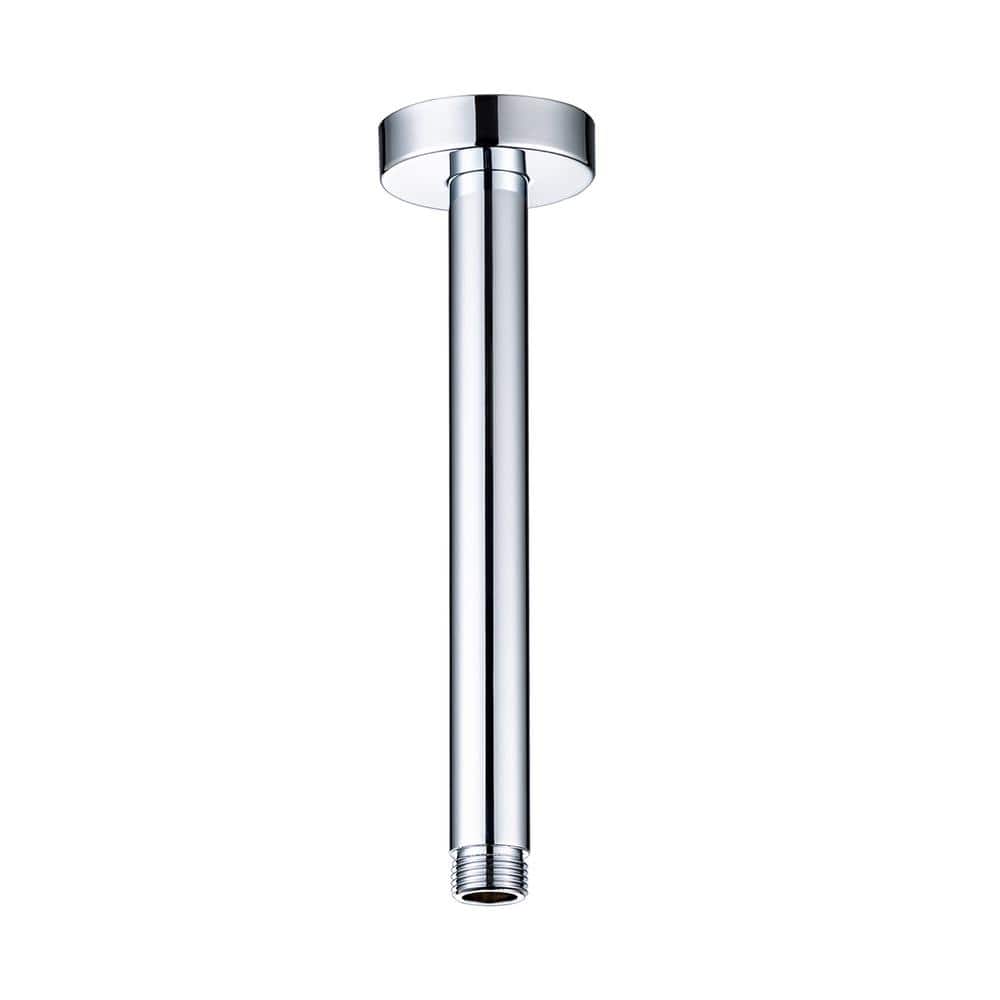 RAINLEX 8 in. 200 mm Round Ceiling Mount Shower Arm and Flange in ...
