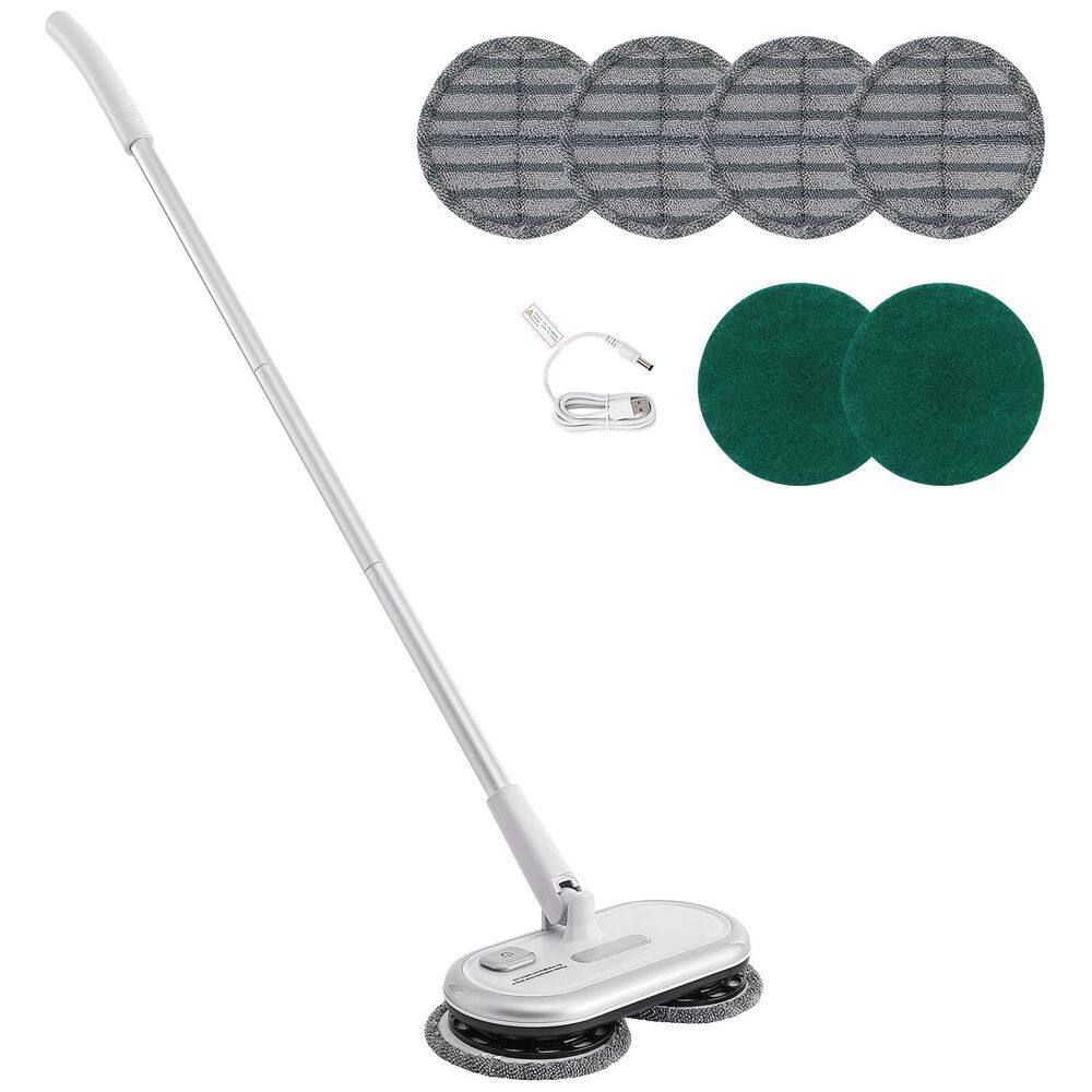 SKYSHALO Cordless Electric Mop with Dual Spinning Mop Heads, 4 ...