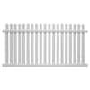 Weatherables Provincetown 3 ft. H x 8 ft. W White Vinyl Picket Fence ...