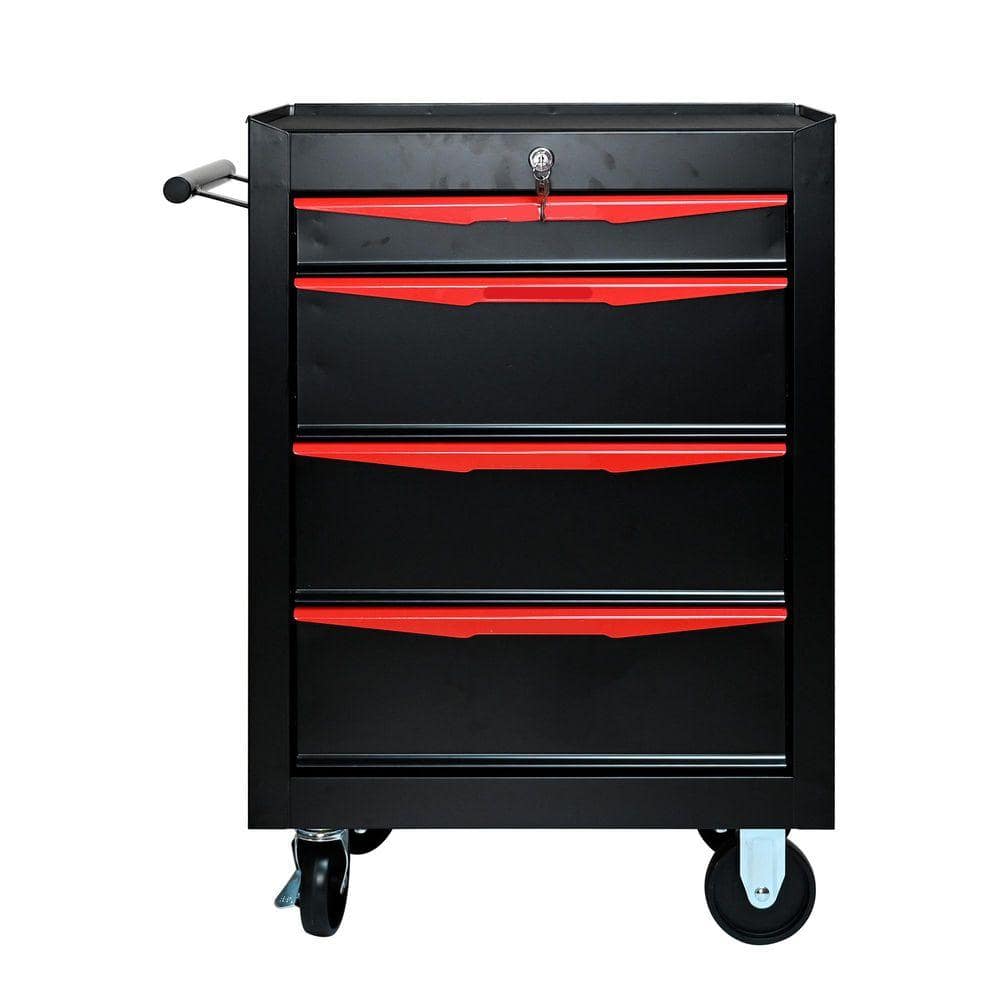 Damodpoy 13 in. Rolling Metal Tool Chest with 4-Drawers, 20 in. 4 ...
