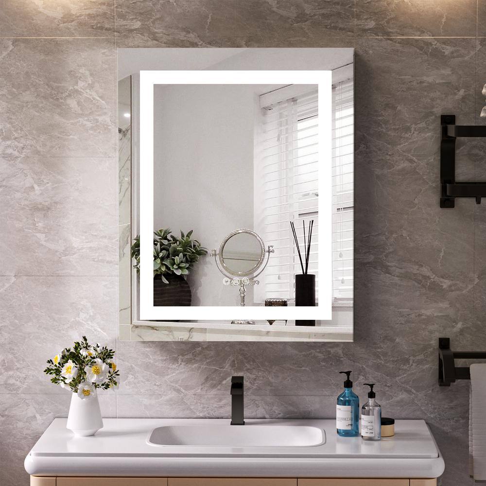 WOODSAM 24 in. W x 30 in H Rectangular Aluminum Recessed/Surface Mount ...