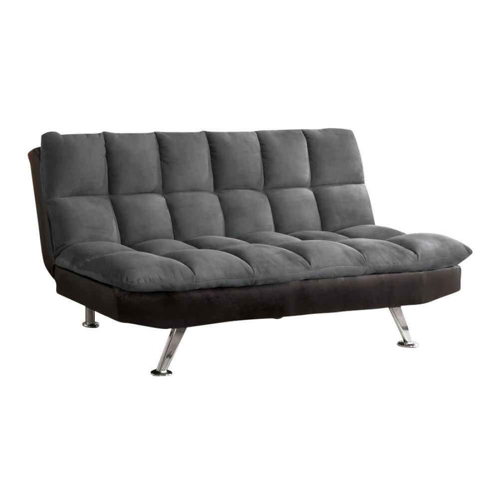 William's Home Furnishing Tigray Contemporary Style Gray Futon Sofa ...