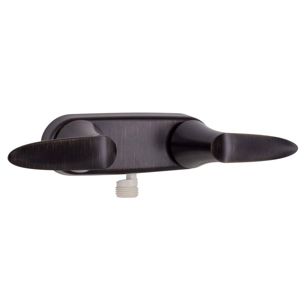 Valterra Shower Valve 4" D-Spud Rubbed Bronze 2-Lever Handle PF223503 ...