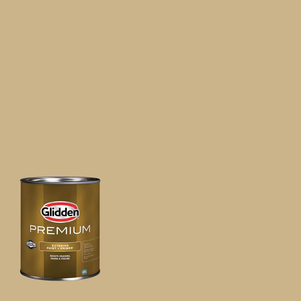 Glidden Premium 1-qt. Somber PPG1093-4 Satin Exterior Latex Paint ...