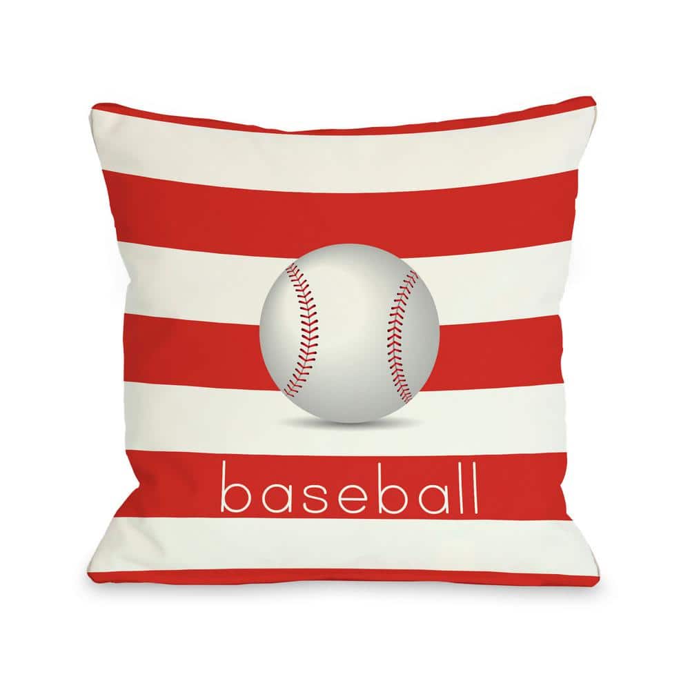 Baseball Polyester Standard Throw Pillow 70420PL16 - The Home Depot