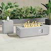 eVita 42 in. 50,000 BTU Outdoor Fire Pit Propane Gas Fire Pit Table ...