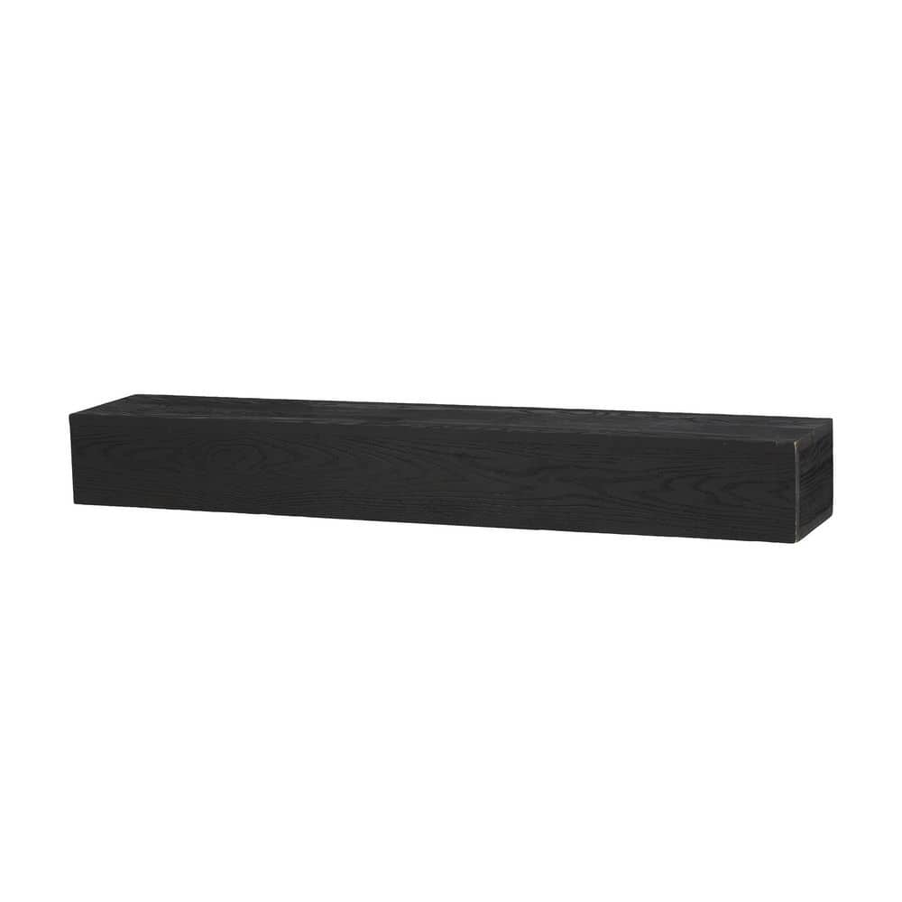 NEW Wall-Mounted Black Embossed Western Red Cedar Wood 9 in. Decorative ...