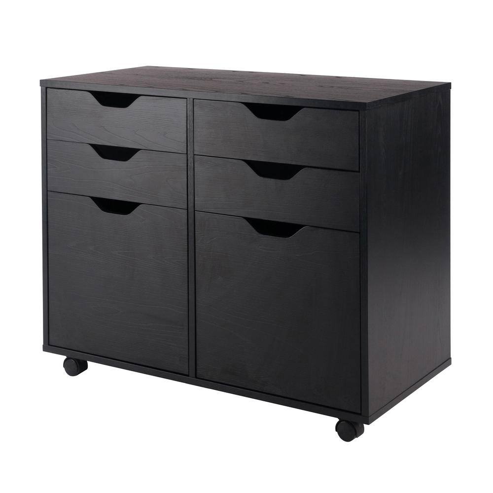Halifax Black 2 Section Mobile Storage Cabinet 20622 - The Home Depot