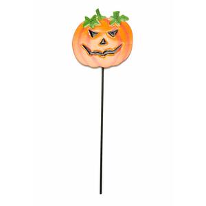28 in. Metal Halloween Pumpkin Yard Stake 8302 - The Home Depot