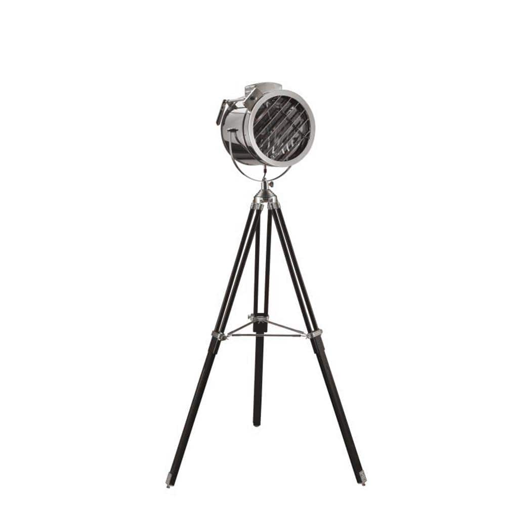 ORE International 66 in. Adjustable Black Tripod Hollywood Spotlight ...