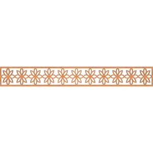 Ekena Millwork Tulum Fretwork 0.25 in. D x 46.5 in. W x 6 in. L Cherry ...