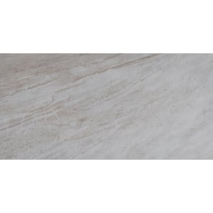 MSI Metallic White 12 in. x 24 in. Matte Ceramic Floor and Wall Tile (1 ...