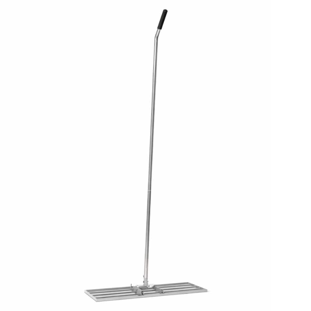 30 in. x 10 in. Silver Steel Lawn Leveling Rake D0BZMXK6YL - The Home Depot
