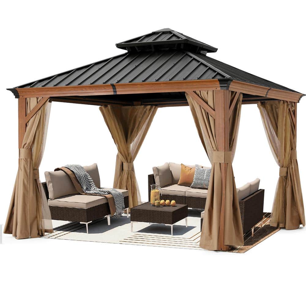 Reviews for ABCCANOPY 12 ft. x 12 ft. Patio Aluminum Hardtop Gazebo ...