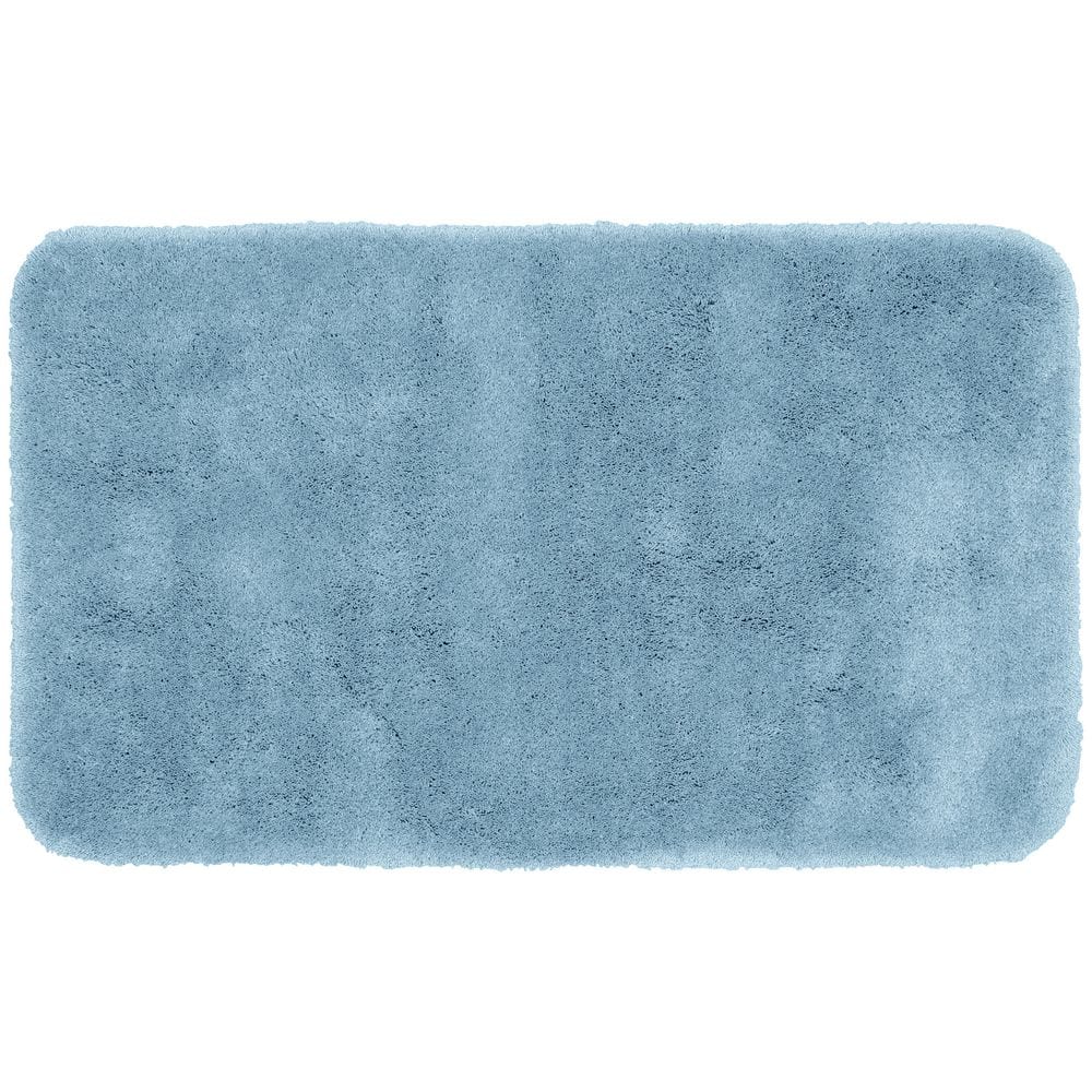 Garland Rug Finest Luxury Basin Blue 30 in. x 50 in. Washable Bathroom ...
