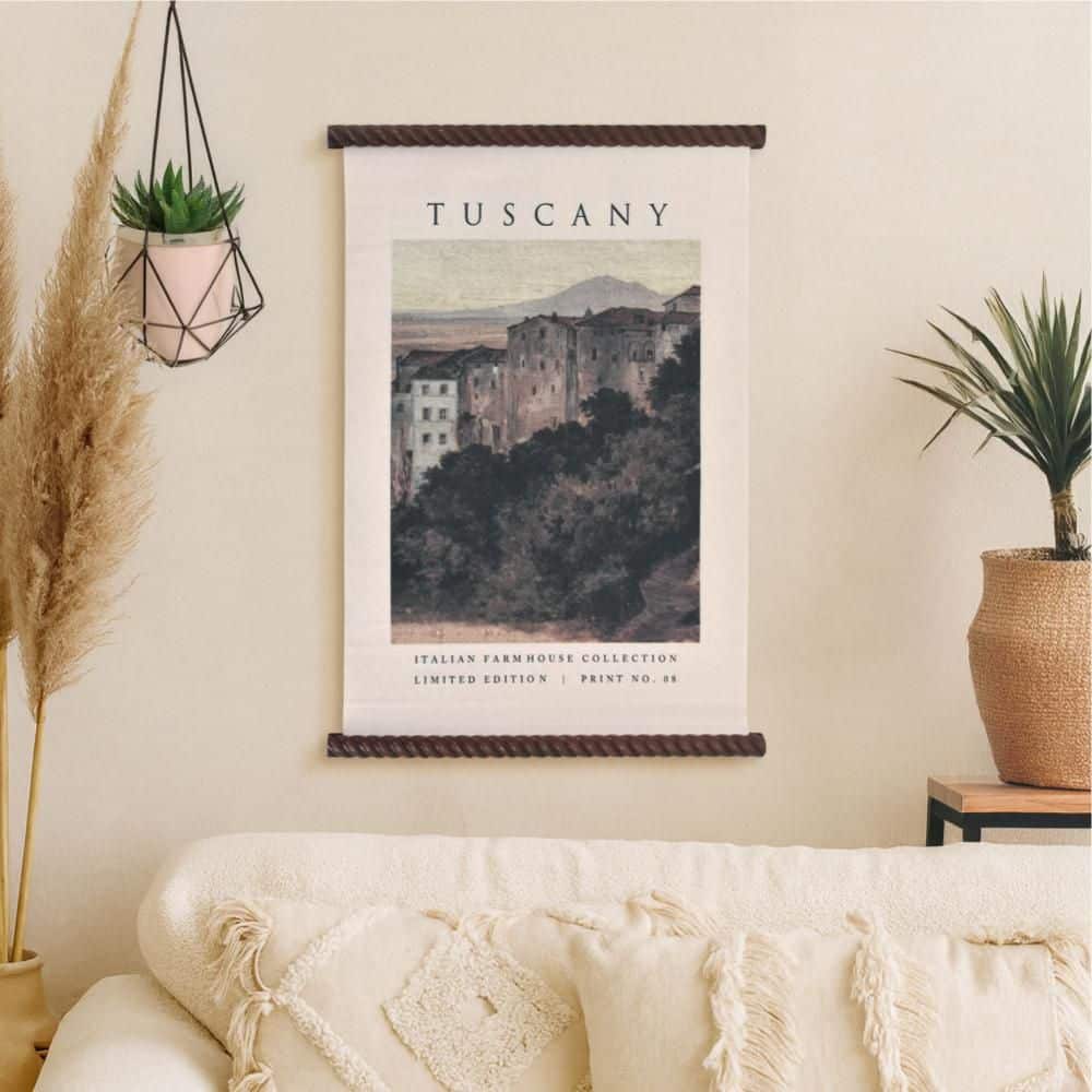 American Art Decor Spindle Tapestry Tuscany Wall Hanging-Boho Landscape ...