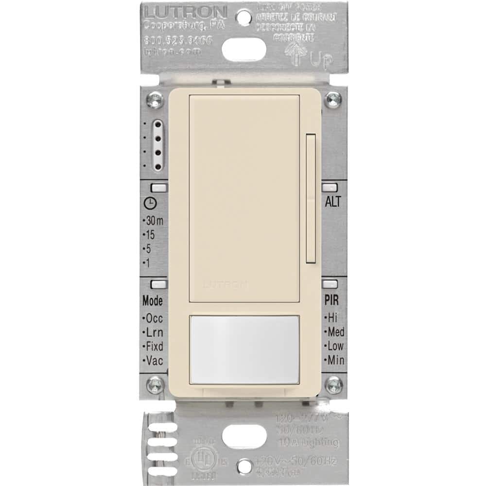 Lutron Maestro 0-10 Volt Dimmer Sensor Switch, 8A/120-277 Volt, Single ...