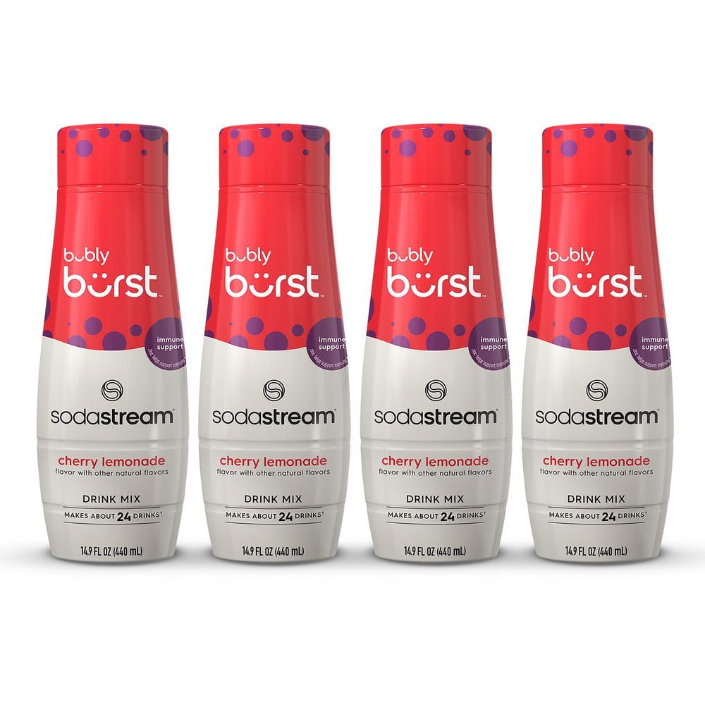 SodaStream Bubly Burst Cherry Lemonade Drink Mix 4-Pack 1101278010 ...