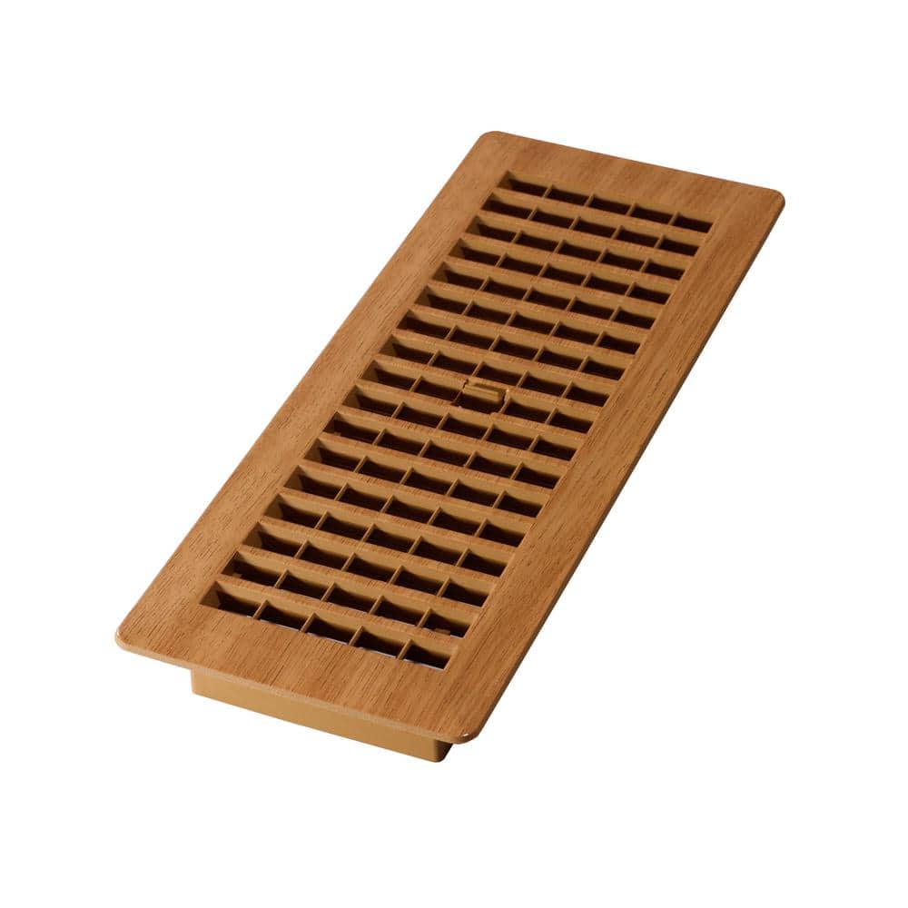 Decor Grates 4 in. x 12 in. Plastic Floor Register PL412-OC - The Home ...